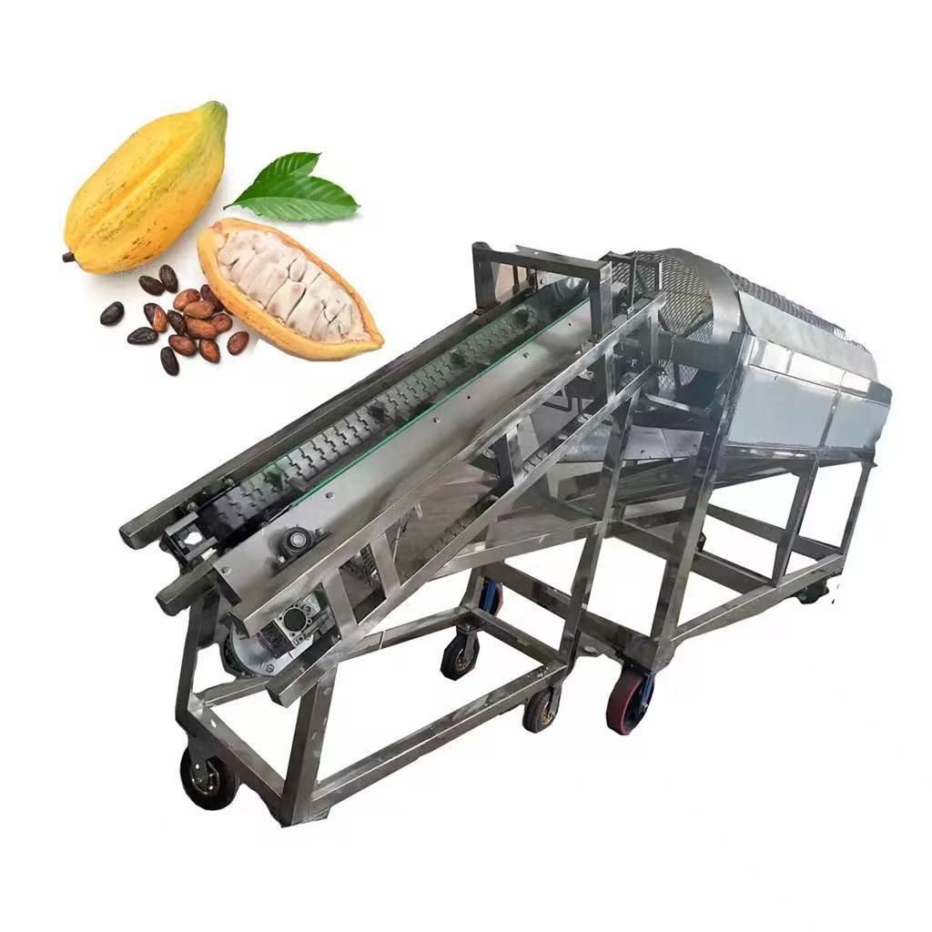 Cocoa farmers machine for splitting cocoa pods